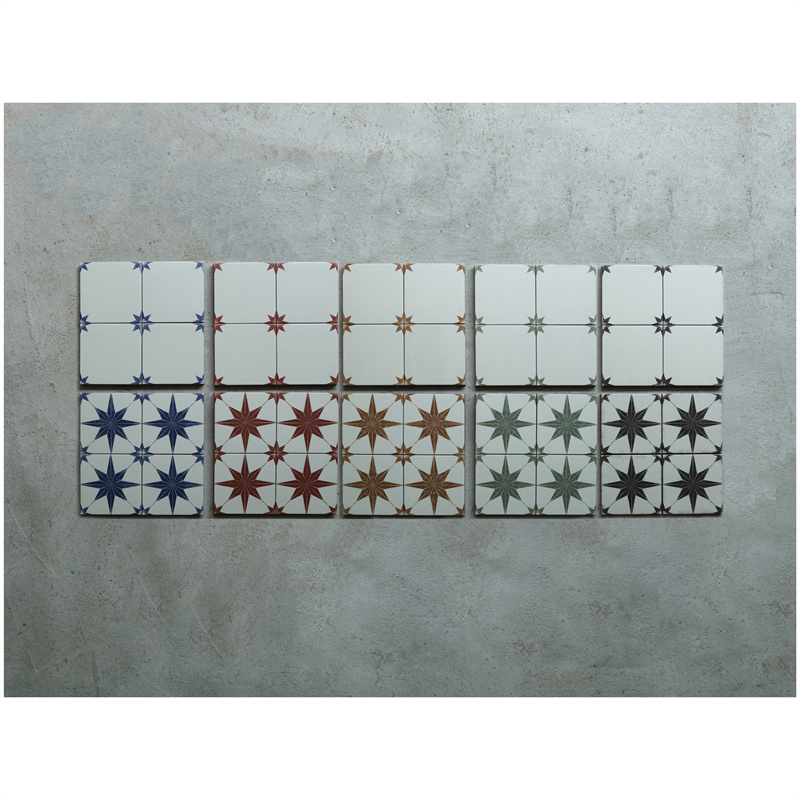 Vintage Star Patterned Porcelain Wall Tiles - One-Stop Shop Tile ...