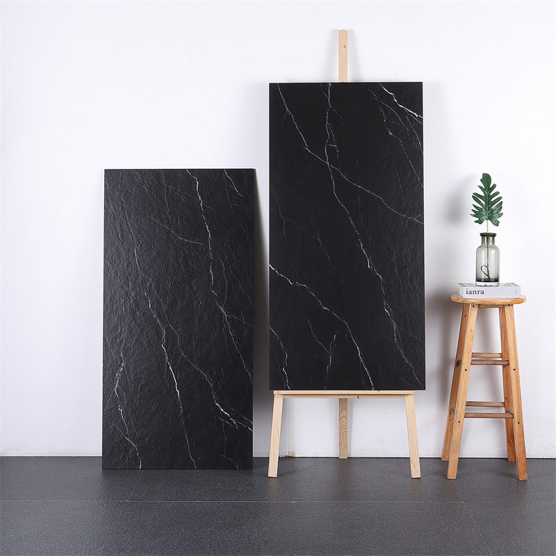 600x1200mm Black Marquina Floor Tiles - WIFi Ceramics